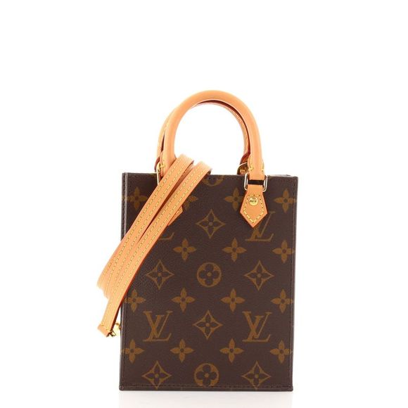 Louis Vuitton | Bags | Louis Vuitton Petit Sac Plat Bag Monogram Canvas ...